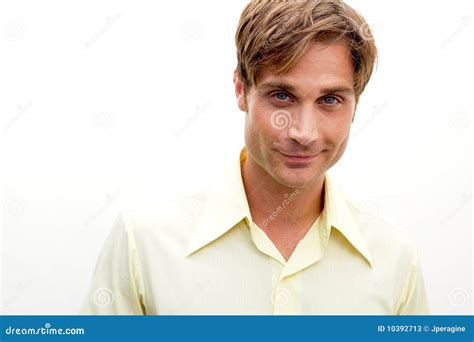 Healthy Man Smirking Stock Image Image Of Caucasian 10392713