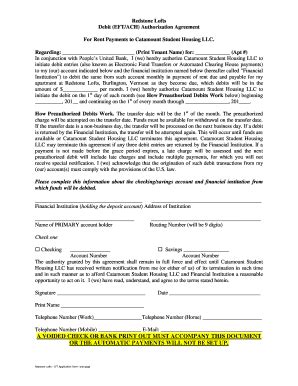 Fillable Online EFT Application Form Redstone Lofts Fax Email Print