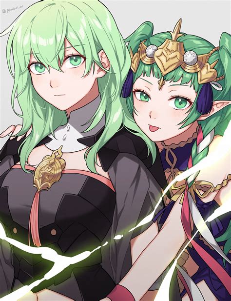 Byleth Byleth And Sothis Fire Emblem And 1 More Drawn By Peach1101