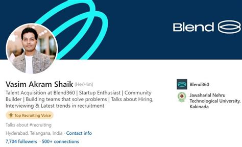 Discover Top Recruiting Voice Badge Vasim Akram Shaik Posted On The