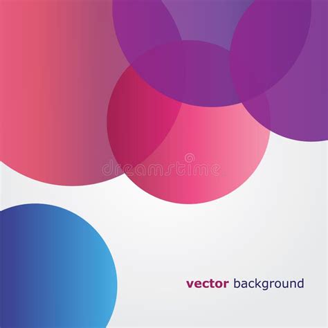 Colorful Bubbles Vector Background Stock Vector Illustration Of