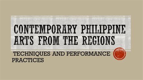 CPAR PRESENTATION CONTEMPORARY PHILIPPINE ARTS FROM THE REGIONS PDF