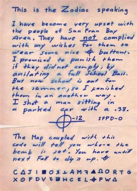 Zodiac Killer Decoded Letter 60 Photos