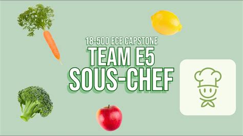 Sous Chef Demo CMU ECE Capstone YouTube