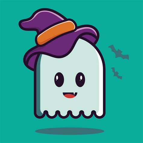 Cute Smile Ghost Chartoon Vector Happy Halloween Vector Art At Vecteezy