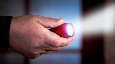 Hand With Flashlight Stock Image Image Of Light Rescuer