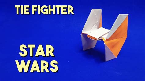 How To Make Origami Tie Fighter Easy Tutorial Star Wars Youtube
