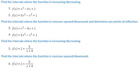 Solved Find The Intervals Where The Function Is