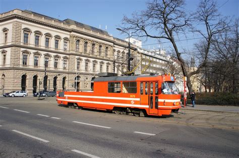 Tschechische Republik Straßenbahn Prag Arbeitswagen Tatra T3m