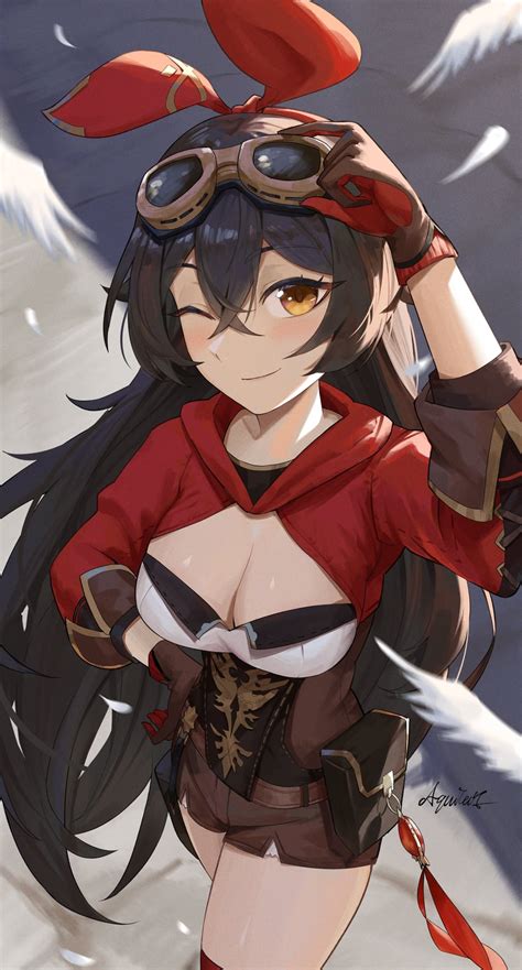 Amber Genshin Impact Drawn By Aquilar Danbooru