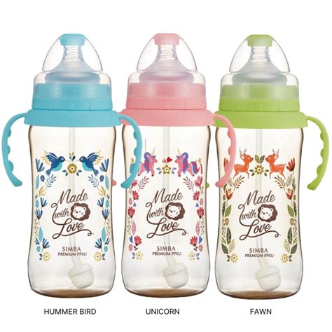 Simba Ppsu ขวดนม พร้อมที่จับ คอกว้าง 360 มล 3 เดือนขึ้นไป Shopee