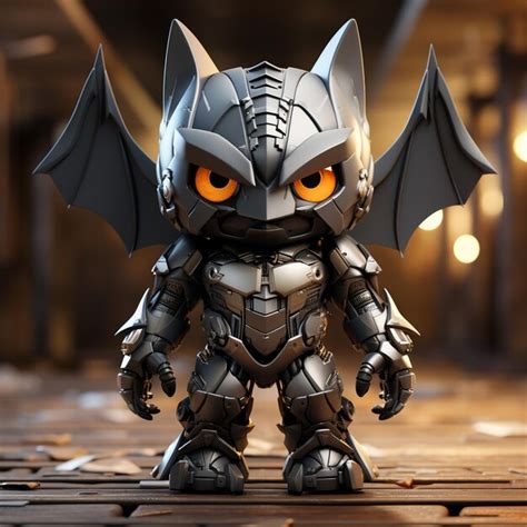 3d Robot Bat Premium Ai Generated Image