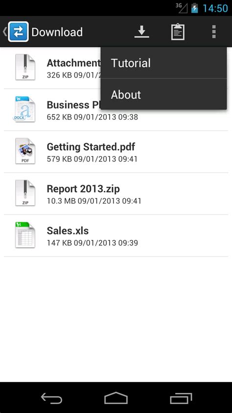 Android 용 File Transfer 다운로드