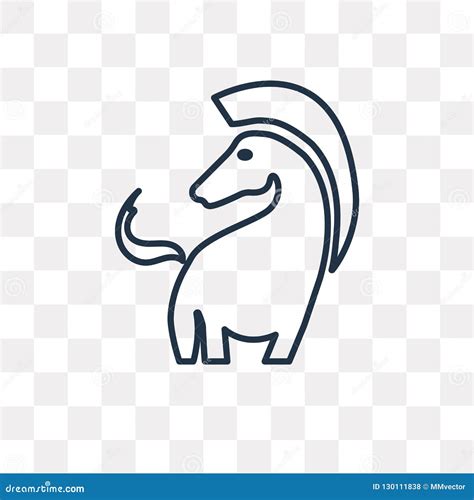 Linear Trojan Icon From Cyber Outline Collection Thin Line Trojan