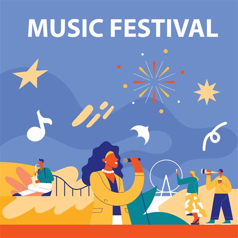 Music Festival Poster Vector Illustration 17371973 Vector Art At Vecteezy