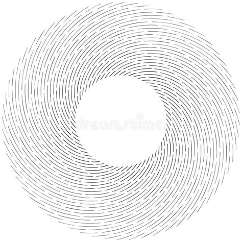 Detailed Twirl Spiral Element Whirlpool Whirligig Effect Circular
