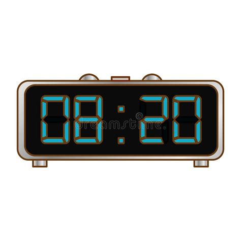 Digital Clock And Timer Icon Design Stock Illustration Illustration