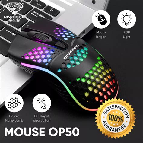 Mouse Gaming Honey Rgb Divipard Op 50 7200dpi Effect Bleza Computer