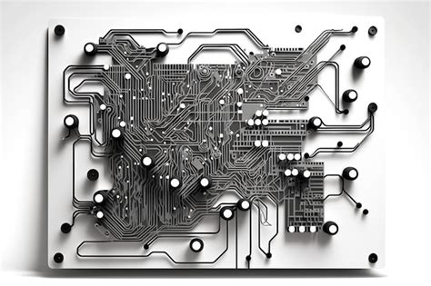 Premium Ai Image Ai Generated Illustration Of Circuit Board Abstract Background