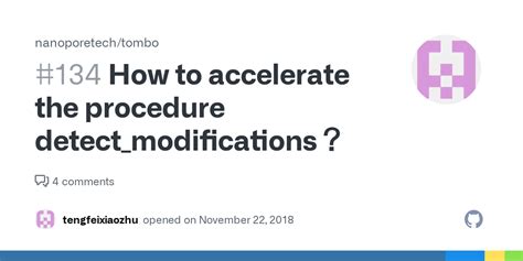 How To Accelerate The Procedure Detectmodifications？ · Issue 134