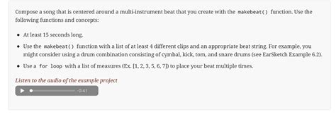 Compose A Song That Is Centered Around A Chegg