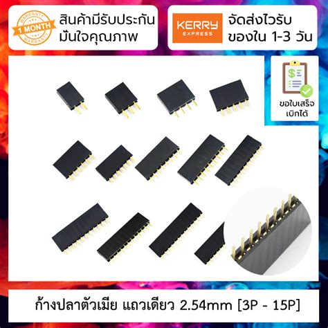 5 ชิ้น ก้างปลาตัวเมีย แถวเดียว 254mm 3p 19p Single Row Female