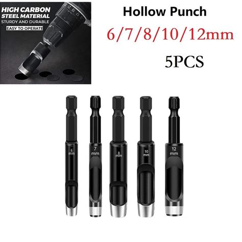 เข ็ มขัดกระดาษแข ็ ง มม Hex Shank Punch Adapter Key Word Hole