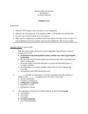 Advanced Macroeconomics Problem Set 1 2016 Docx Advanced Macroeconomics Spring 2016 Professor