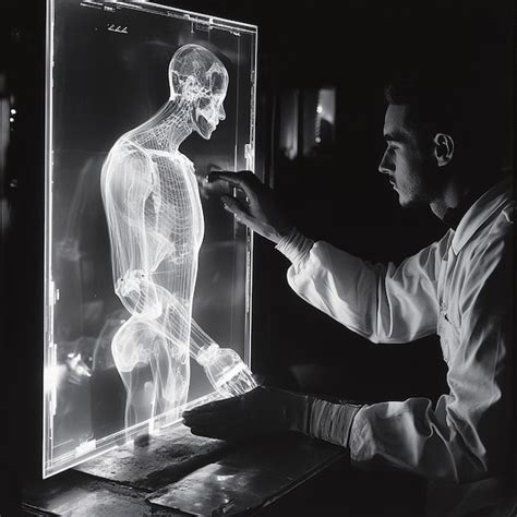 An Inspector Using Xray Imaging To Check For Internal Defects In A Product Premium Ai