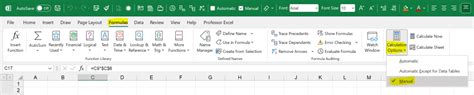 Big Excel Model How To Calculate Selected Cells Only