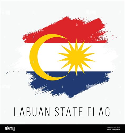 Malaysia State Labuan Vector Flag Design Template Labuan Flag For