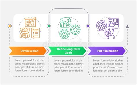 Business Planning Rectangle Infographic Template Stock Illustration