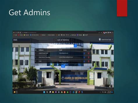 hostel facility management system ppt pptx