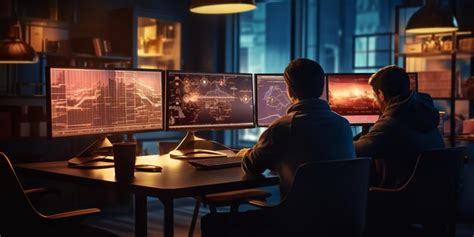 Premium Ai Image Professionals And Data Guardians Working Together