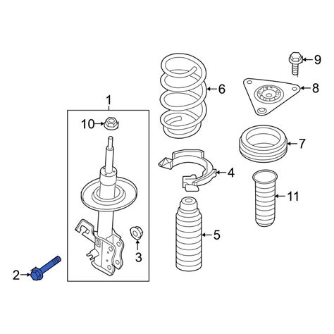 Nissan OE 54459EN00E - Suspension Strut Bolt