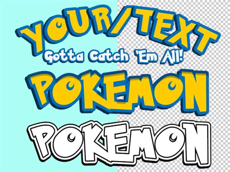 Pokemon Font Generator Mockofun