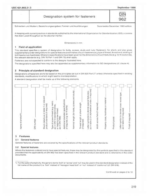 Din 962 | PDF