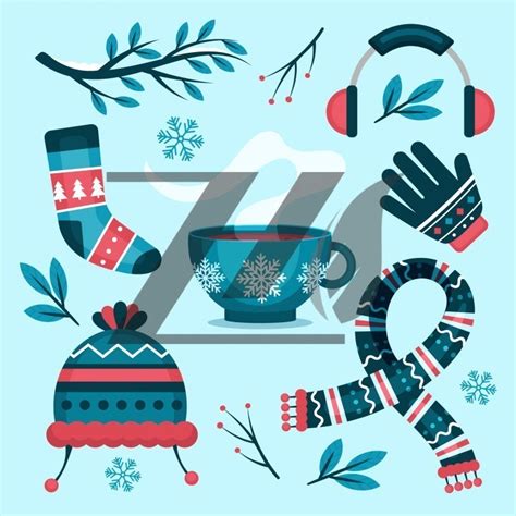 دانلود مجموعه وکتور المان های زمستانی دانلود رایگان فایل لایه باز، Psd، وکتور، لوگو و موکاپ