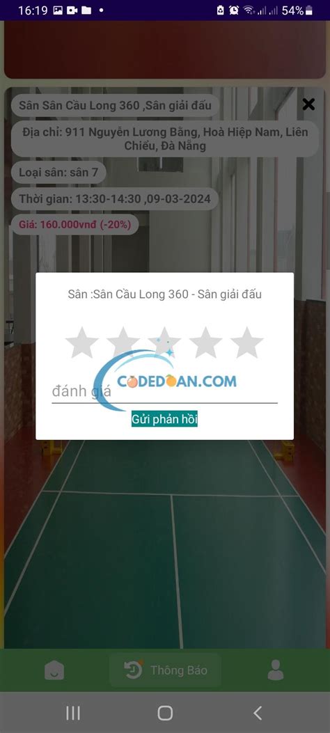 App android studio quản lý đặt sân cầu long csdl sqlite ngôn ngữ java