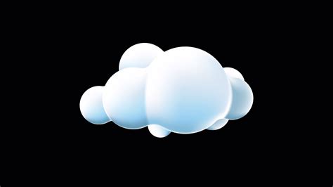 3d Cloud Animation Cartoon Fluffy Cloud Icon Cartoon Cloud Realistic