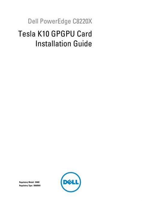 PDF PowerEdge C8000 Tesla K10 GPGPU Card Installation Guide 12