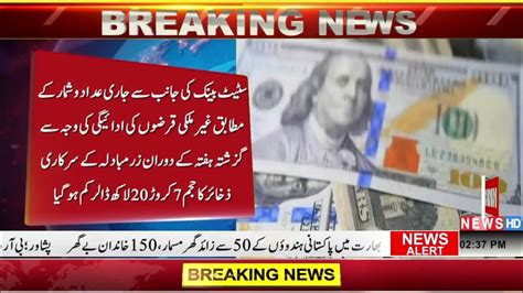 ملکی زرمبادلہ کے ذخائر میں 7 کروڑ 20 لاکھ ڈالر کمی Youtube