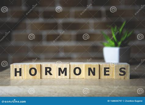 HORMONE Word Written On Wood Block Medical Concept Stock Image Image