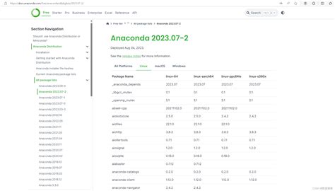 conda历史版本下载地址和python对应关系 conda下载 csdn博客