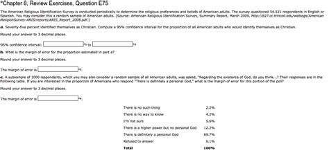 Solved Chapter Review Exercises Question E The Chegg