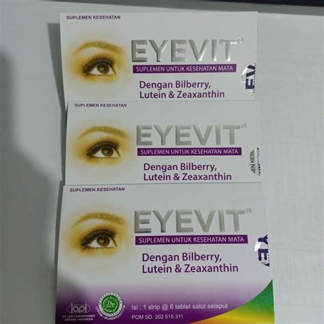 Jual Eyevit Tablet 1 Strip Isi 6 Tablet Shopee Indonesia