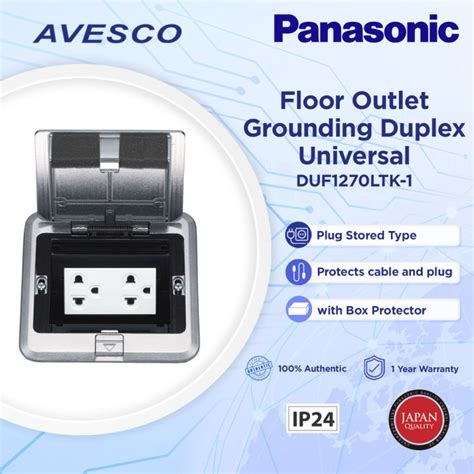 Panasonic Floor Outlet Grounding Duplex Universal 16a 250v~ Duf1270ltk 1 Avecso Lazada Ph