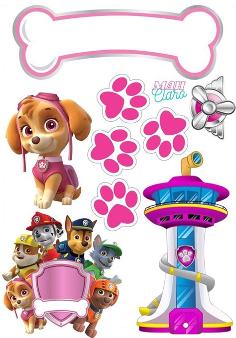 Topo Patrulha Canina Feminino Paw Patrol Birthday Paw Patrol Cake