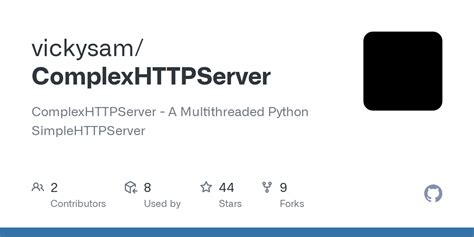 GitHub Vickysam ComplexHTTPServer ComplexHTTPServer A