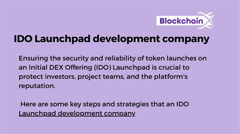 PPT IDO Launchpad Development Company PowerPoint Presentation Free